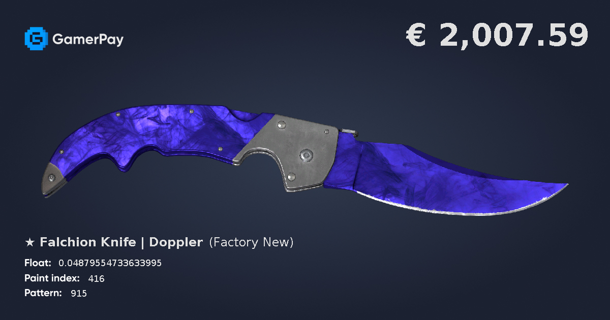 Falchion Knife | Doppler Sapphire on GamerPay