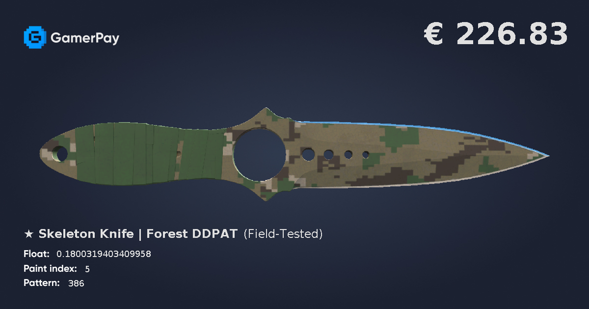 Skeleton Knife | Forest DDPAT on GamerPay