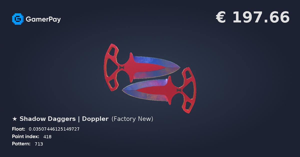 Shadow Daggers | Doppler Phase 1 on GamerPay
