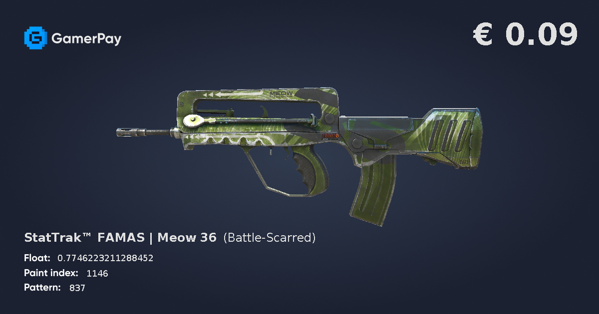 StatTrak™ FAMAS | Meow 36 on GamerPay
