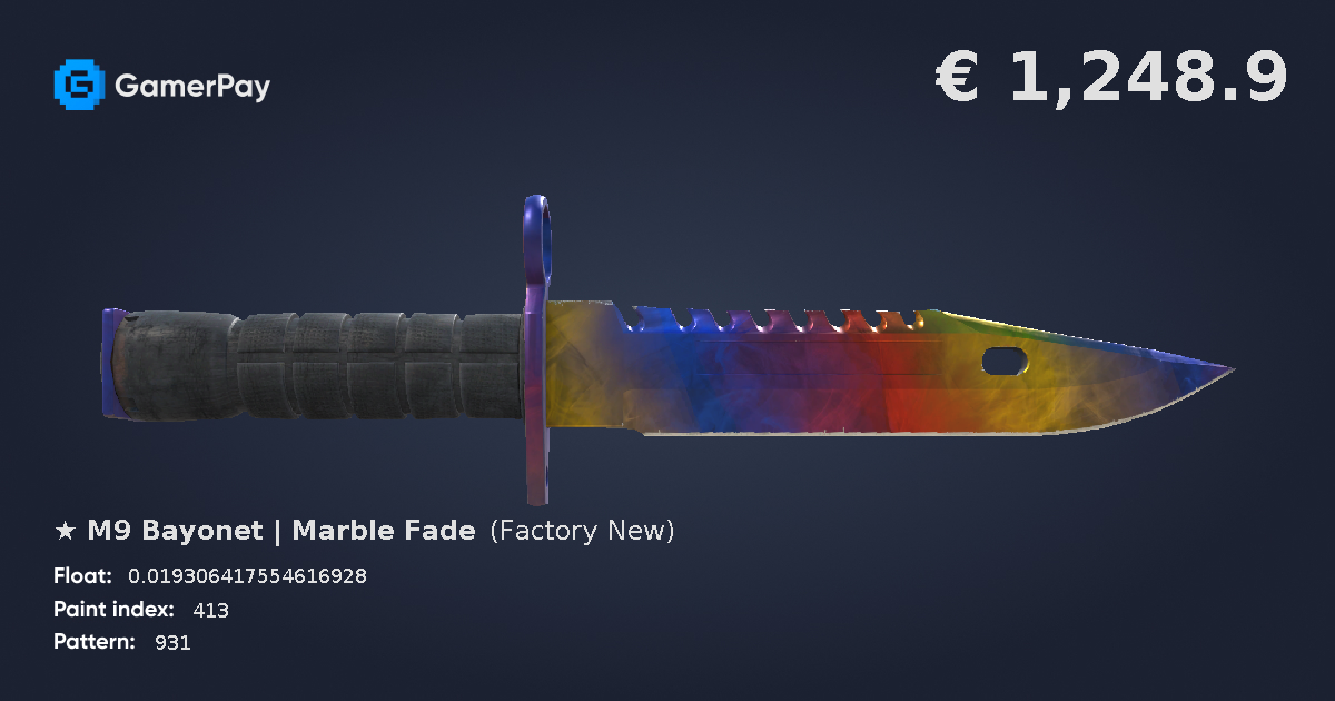 M9 Bayonet | Marble Fade on GamerPay