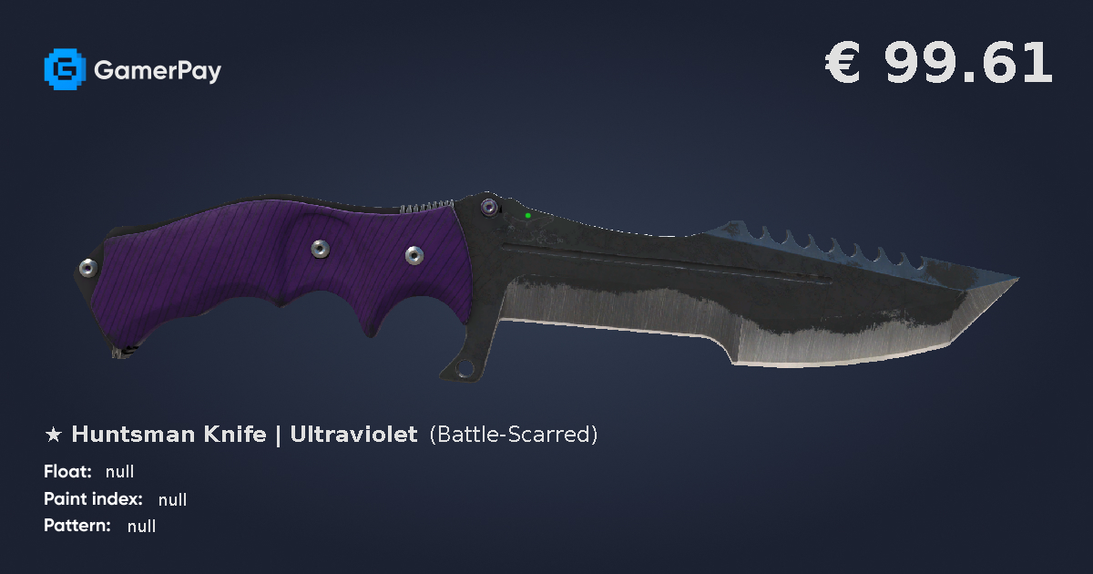 Huntsman Knife | Ultraviolet on GamerPay