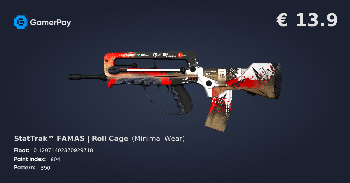 StatTrak™ FAMAS | Roll Cage on GamerPay