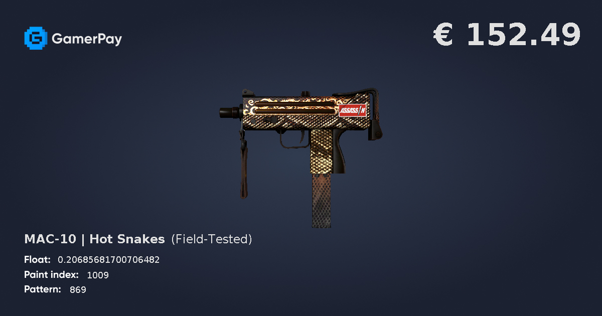 MAC-10 | Hot Snakes on GamerPay