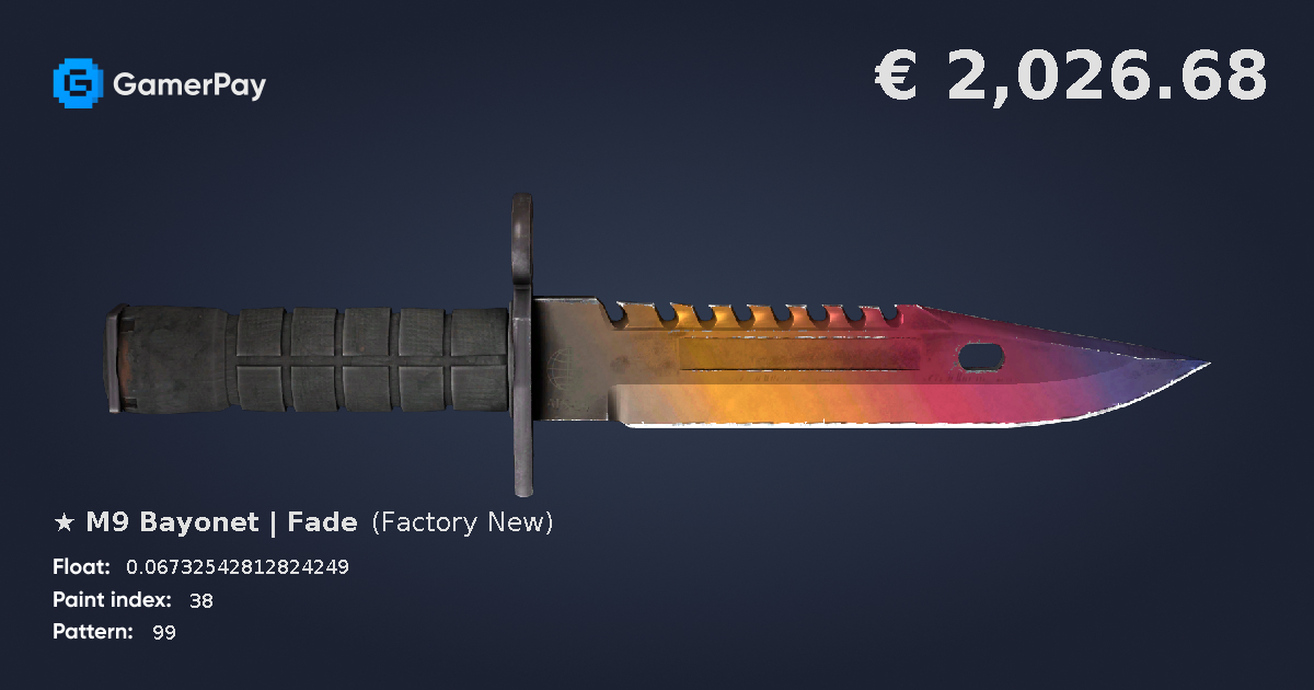 M9 Bayonet | Fade on GamerPay