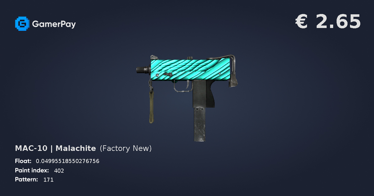 Download the new MAC-10 Malachite cs go skin - ltoikperks