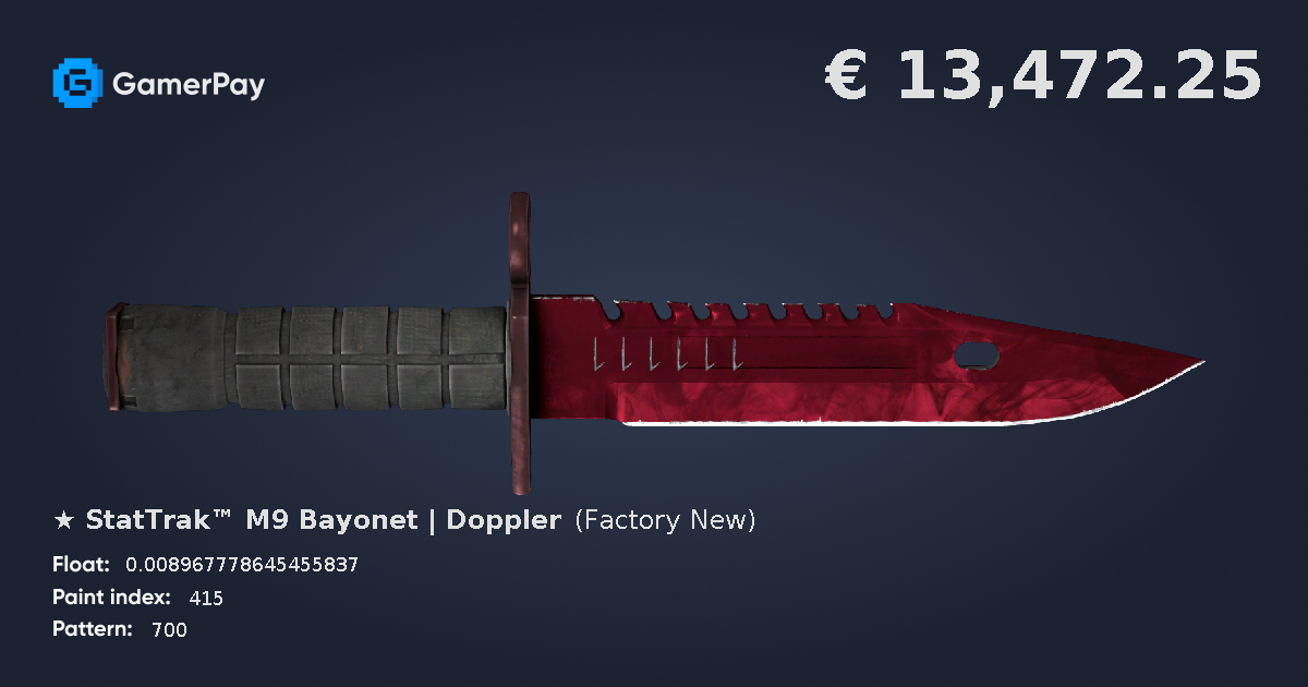 StatTrak™ M9 Bayonet | Doppler Ruby on GamerPay