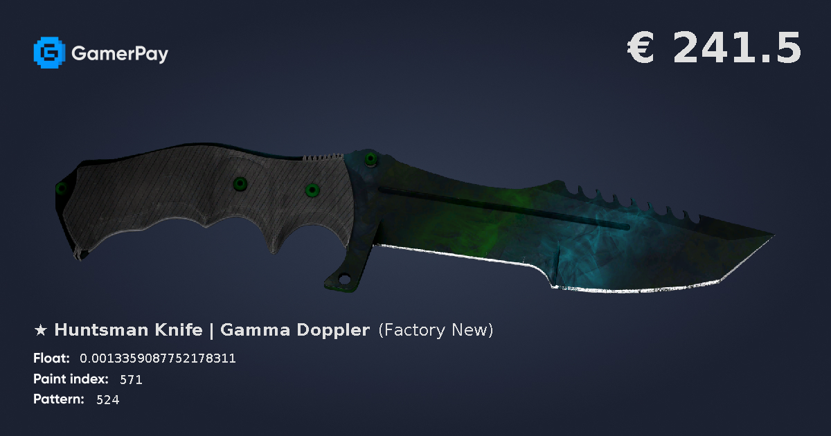 Huntsman Knife | Gamma Doppler Phase 3 on GamerPay