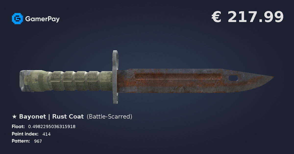 Bayonet | Rust Coat on GamerPay
