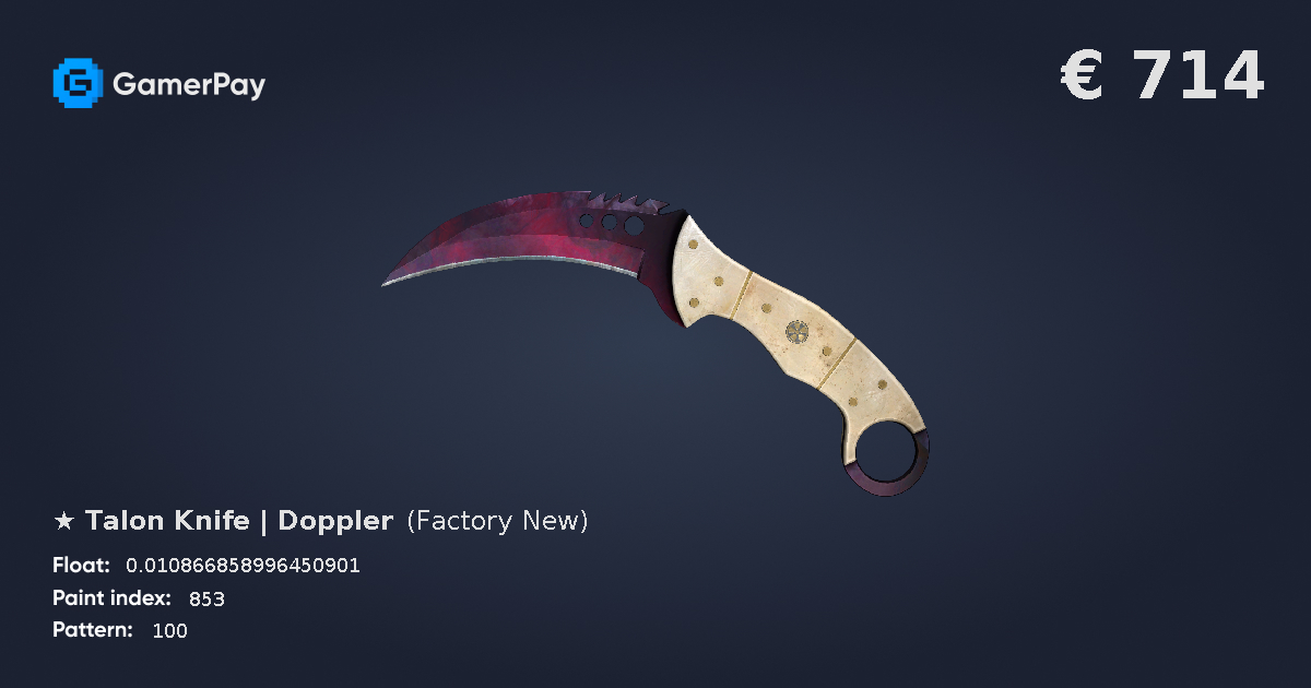 Talon Knife | Doppler Phase 2 on GamerPay