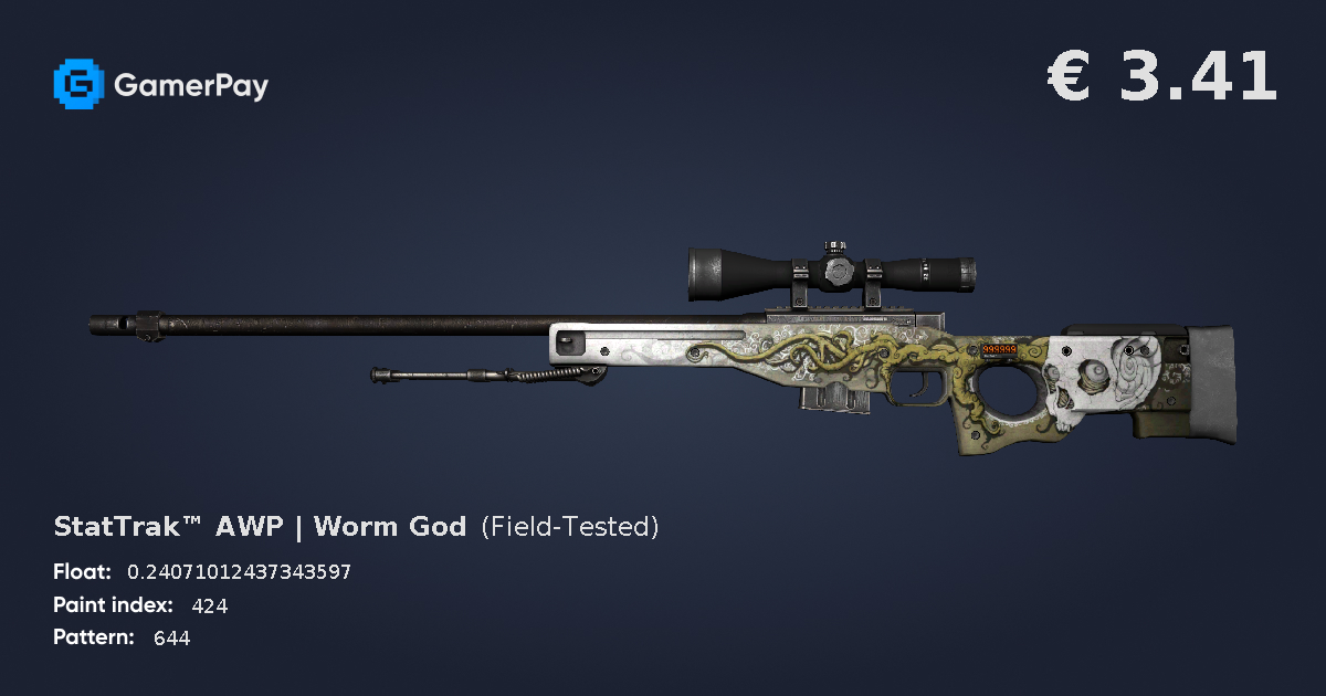 StatTrak™ AWP | Worm God on GamerPay