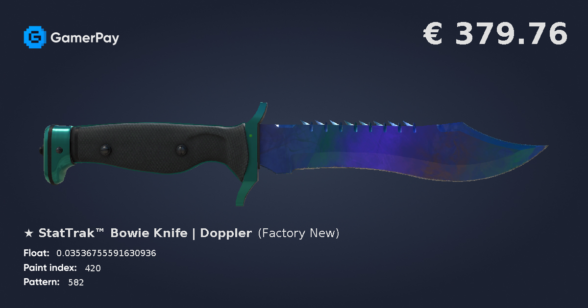 StatTrak™ Bowie Knife | Doppler Phase 3 on GamerPay