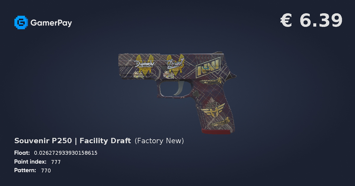 Souvenir P250 | Facility Draft on GamerPay