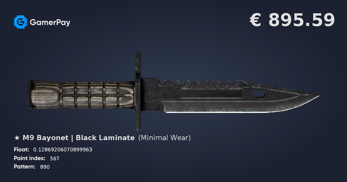 M9 Bayonet | Black Laminate on GamerPay