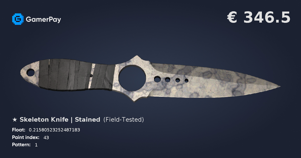 Skeleton Knife | Stained on GamerPay