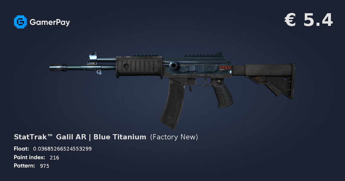 StatTrak™ Galil AR | Blue Titanium on GamerPay