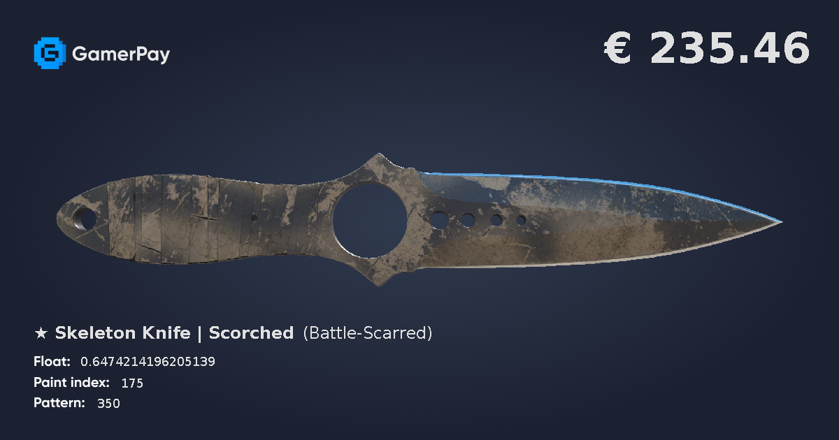 Skeleton Knife | Scorched on GamerPay