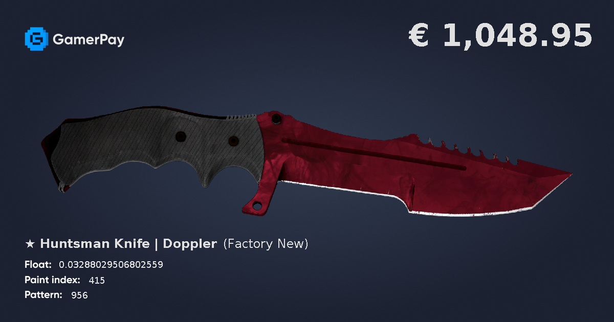 Huntsman Knife | Doppler Ruby on GamerPay