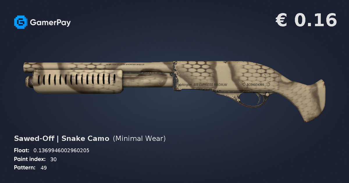 Sawed-Off | Snake Camo on GamerPay