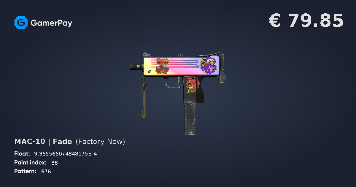 MAC-10 | Fade on GamerPay