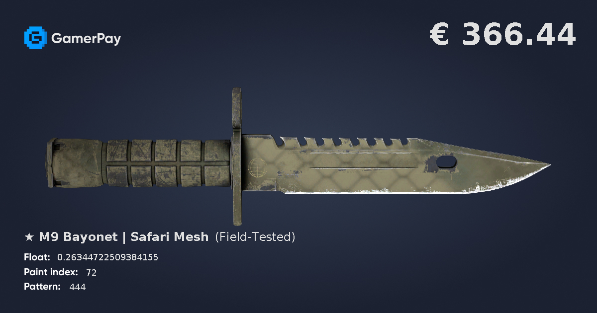 M9 Bayonet | Safari Mesh on GamerPay