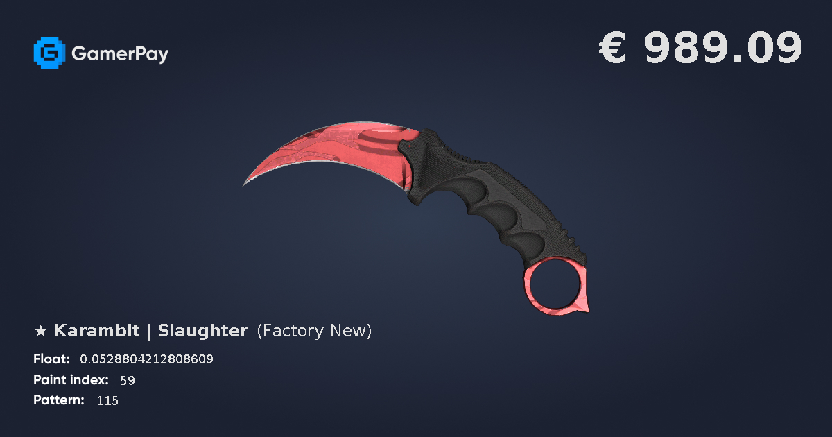 Karambit | Slaughter on GamerPay