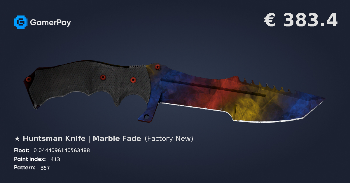 Huntsman Knife | Marble Fade on GamerPay