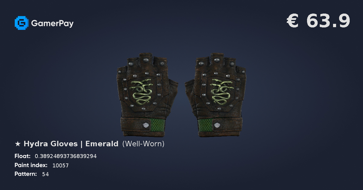 Hydra Gloves | Emerald on GamerPay