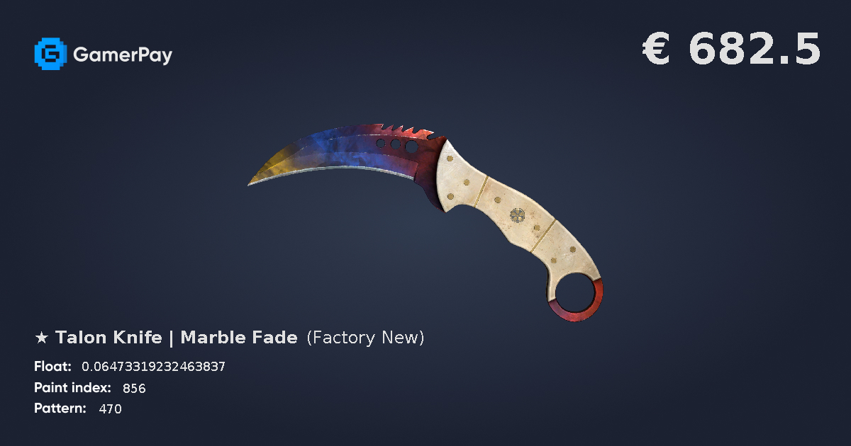 Talon Knife | Marble Fade on GamerPay