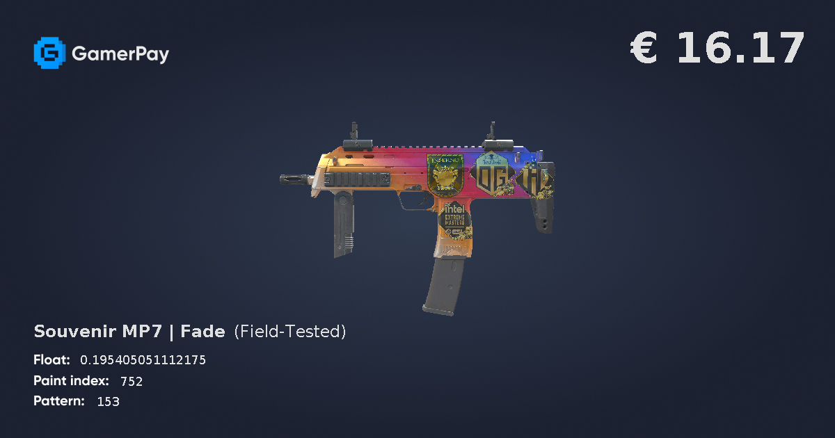 Souvenir MP7 | Fade on GamerPay
