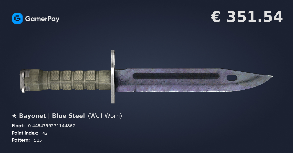 Bayonet | Blue Steel on GamerPay