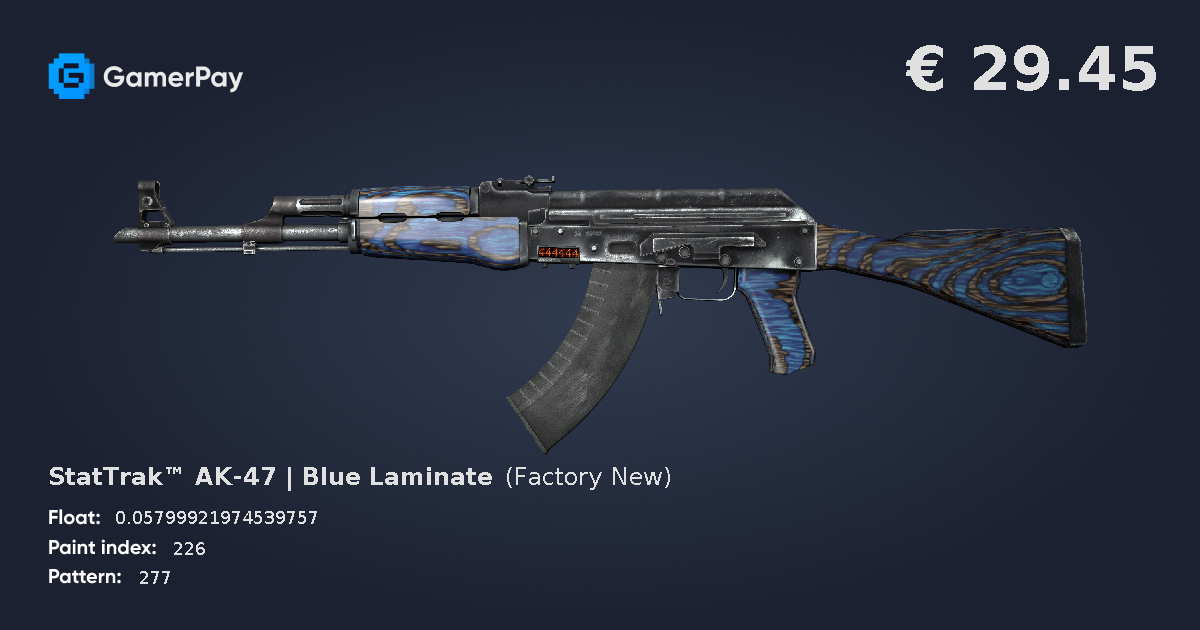 StatTrak™ AK-47 | Blue Laminate on GamerPay