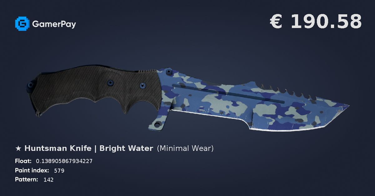 Huntsman Knife | Bright Water on GamerPay