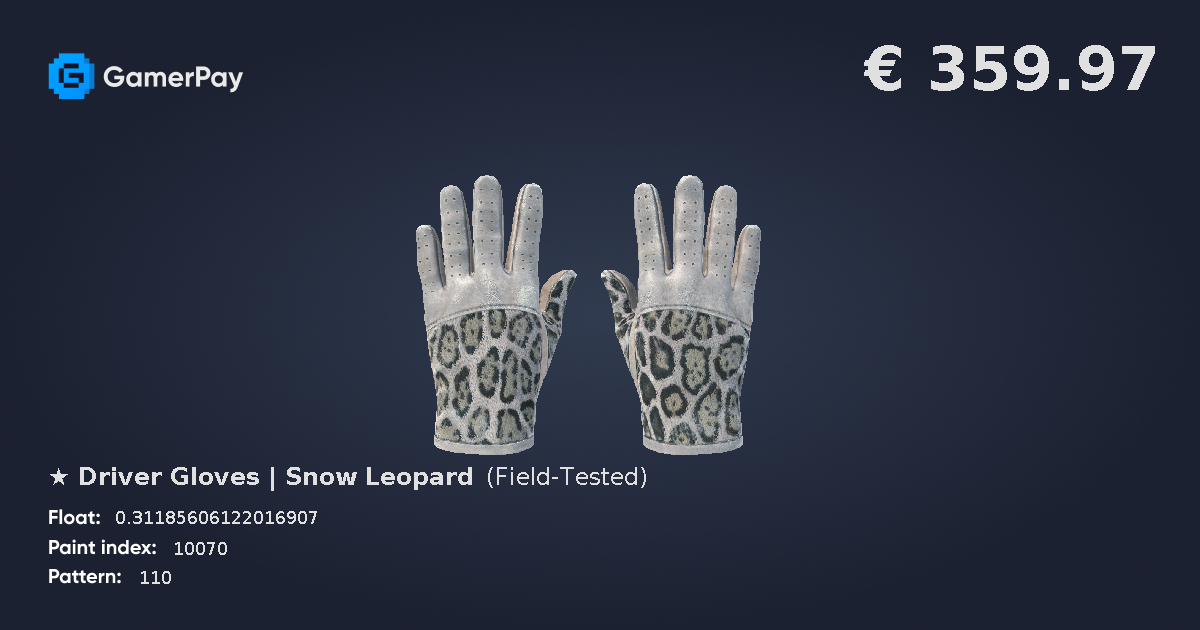 Driver Gloves | Snow Leopard on GamerPay