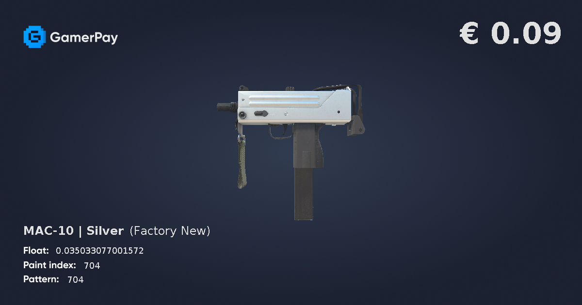 MAC-10 | Silver on GamerPay