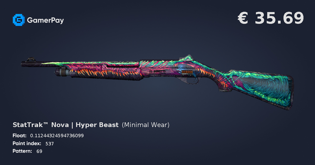 StatTrak™ Nova | Hyper Beast on GamerPay