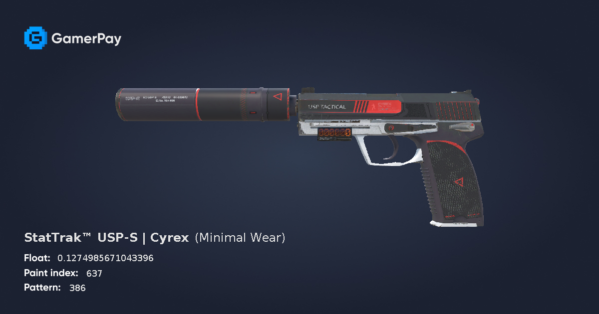StatTrak™ USP-S | Cyrex on GamerPay
