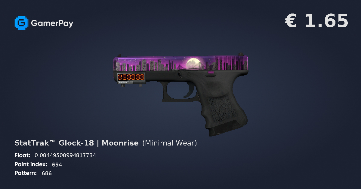 StatTrak™ Glock-18 | Moonrise on GamerPay