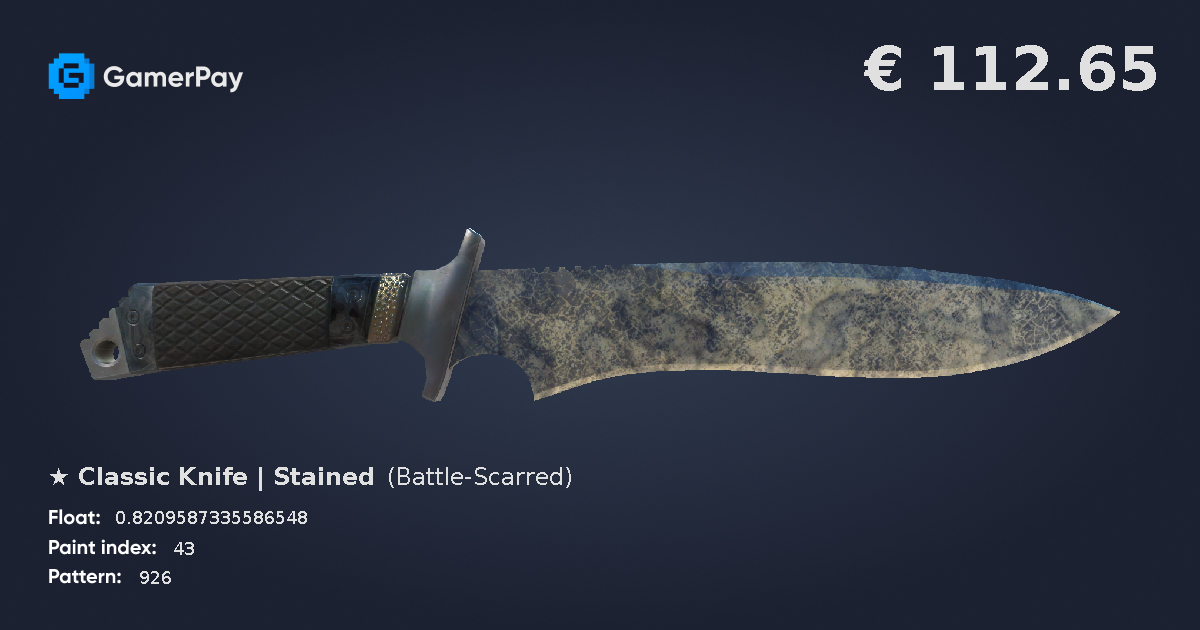 Classic Knife | Stained on GamerPay
