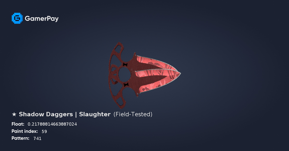 Shadow Daggers | Slaughter on GamerPay