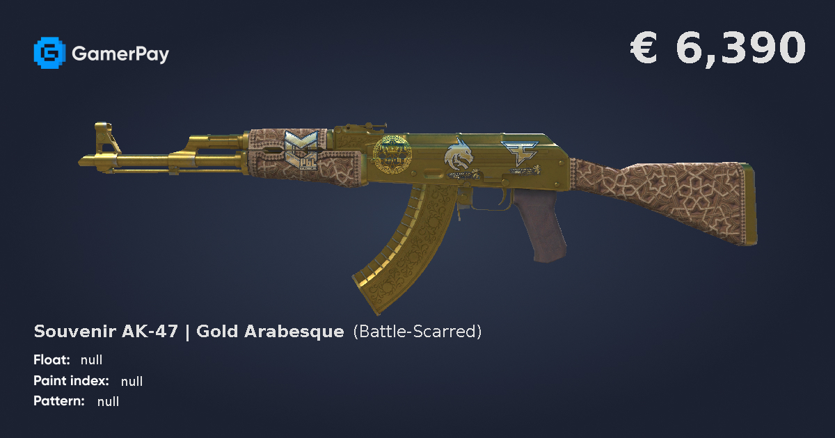 Souvenir AK-47 | Gold Arabesque on GamerPay