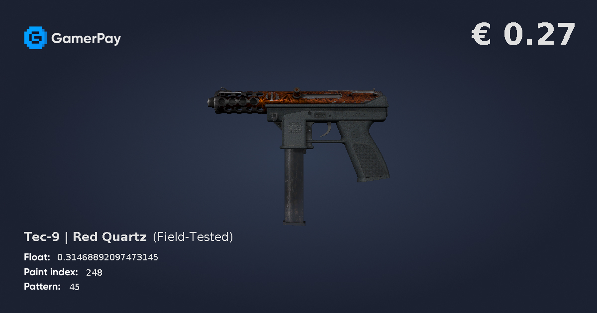 Tec-9 | Red Quartz on GamerPay