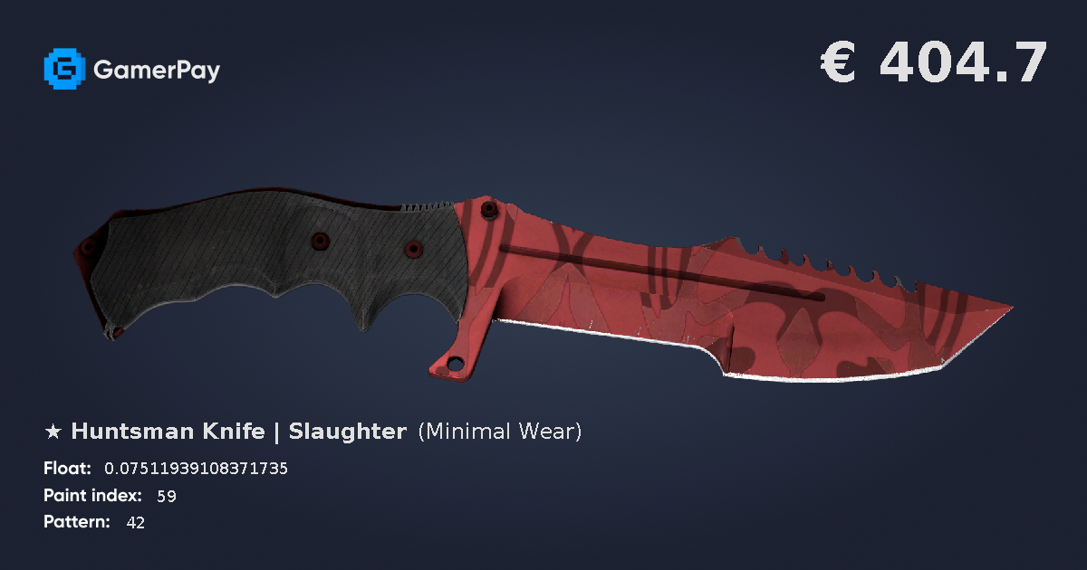Huntsman Knife | Slaughter on GamerPay