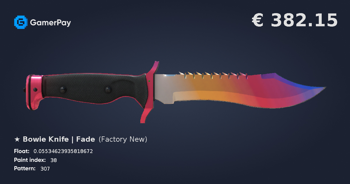 Bowie Knife | Fade on GamerPay