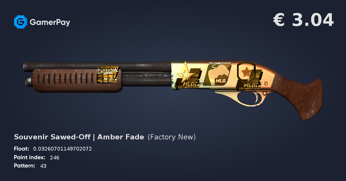 Souvenir Sawed-Off | Amber Fade on GamerPay