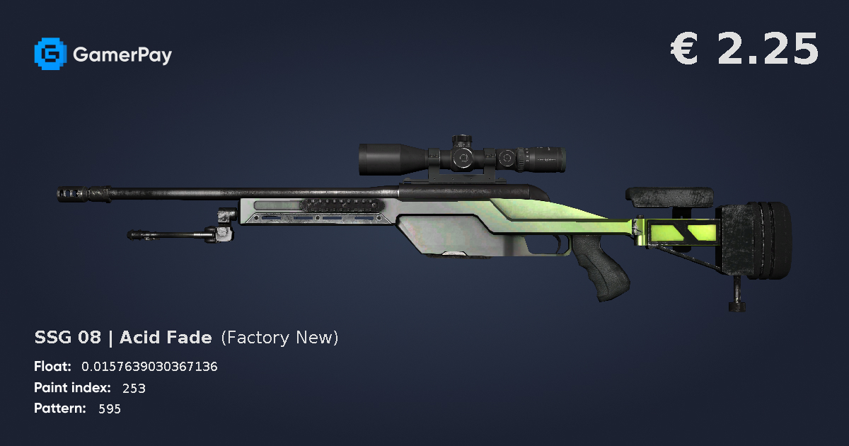 SSG 08 | Acid Fade on GamerPay