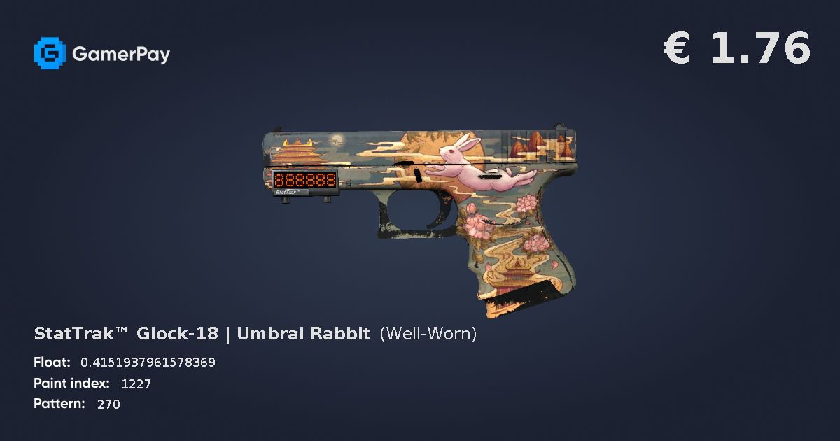 StatTrak™ Glock-18 | Umbral Rabbit on GamerPay