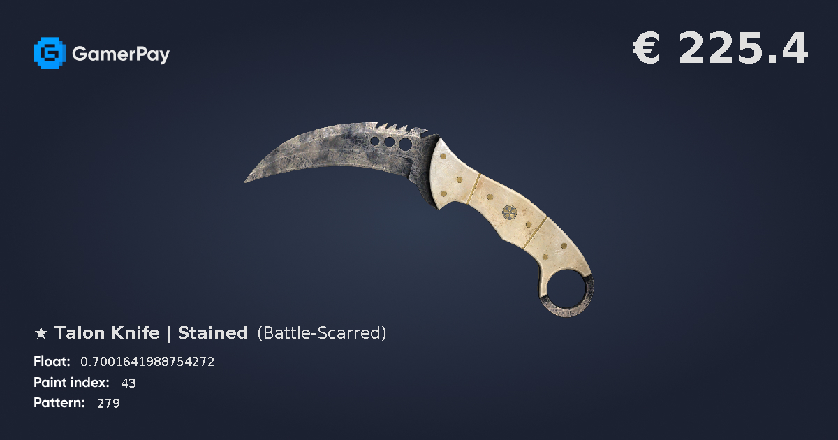 Talon Knife | Stained on GamerPay