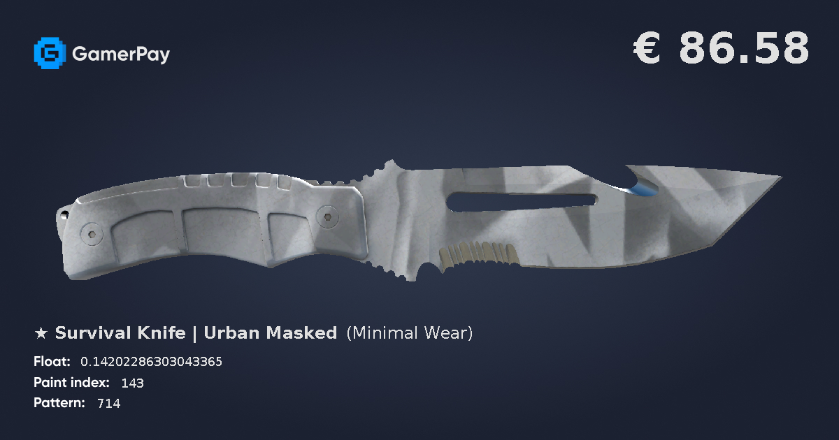 Survival Knife | Urban Masked on GamerPay