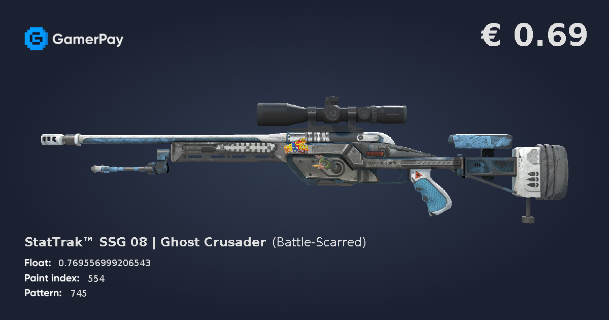 StatTrak™ SSG 08 | Ghost Crusader on GamerPay